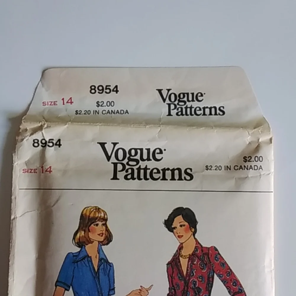 Vogue | Dresses | Vogue Sz 4 8954 Short Long Vintage 197s Dress Pattern ...